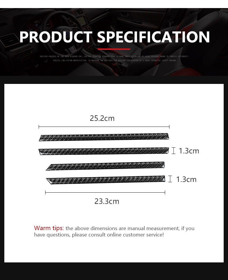 Subaru Car Inner A Column/Rear Column Stickers For WRX 2022-2023 ...